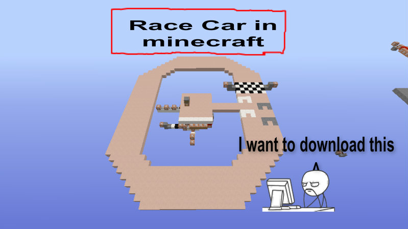 Minigame - Race car Minecraft Map