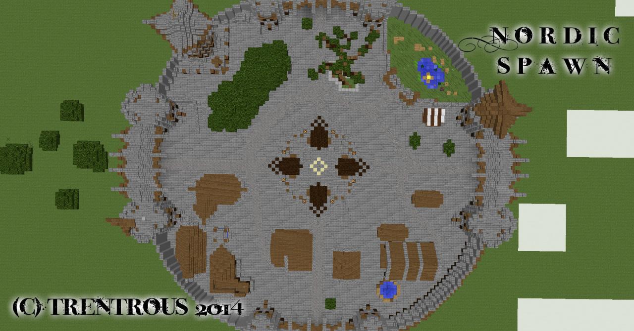 Simple Nordic Spawn - w/DOWNLOAD! Minecraft Map