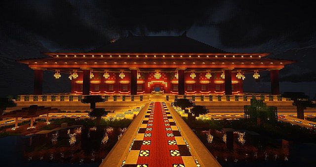 Huge Chinese Temple Minecraft Map
