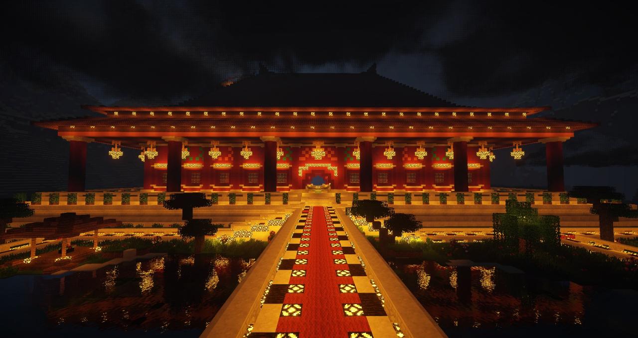 Huge Chinese Temple Minecraft Map