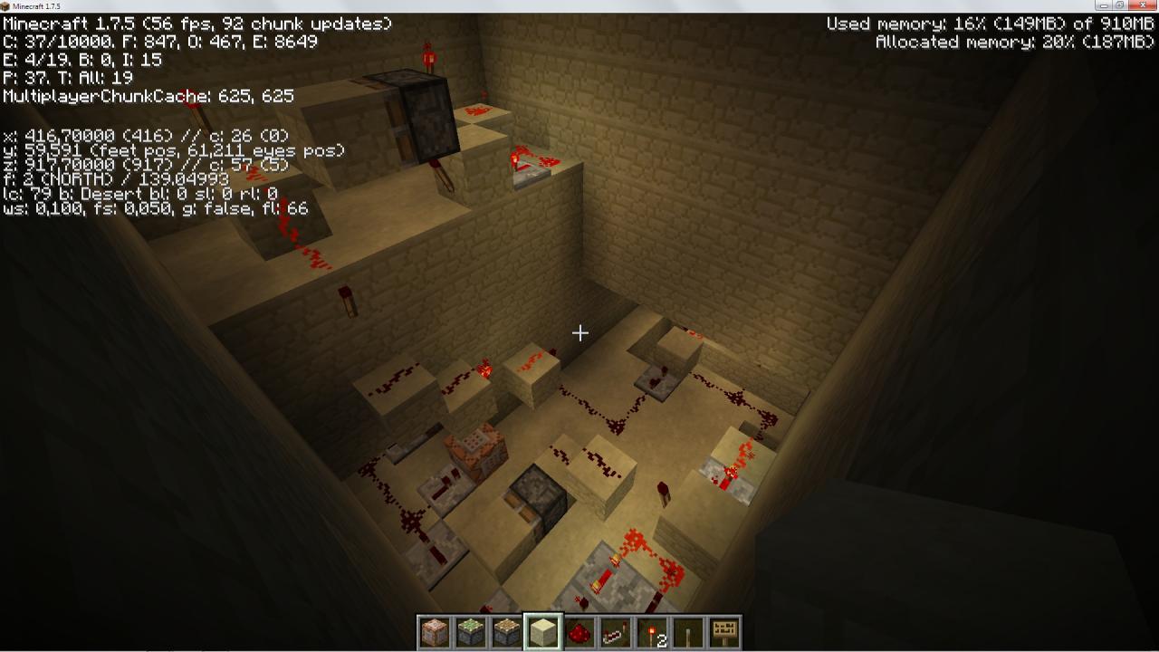 Redstone Wall Door Minecraft Map