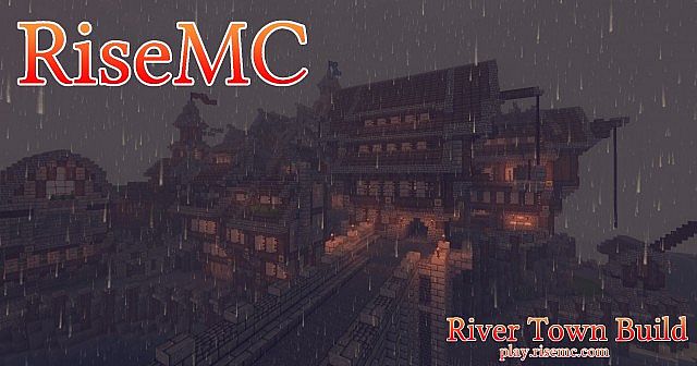 RiseMC River Town Build Minecraft Map