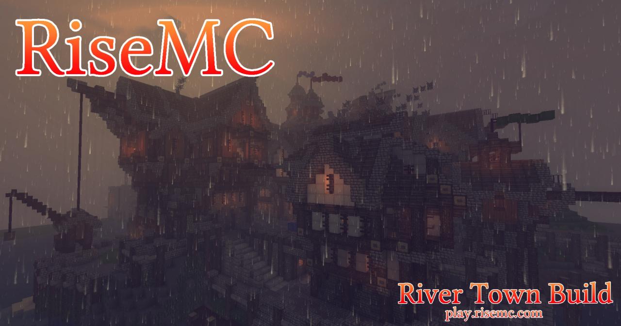 RiseMC River Town Build Minecraft Map