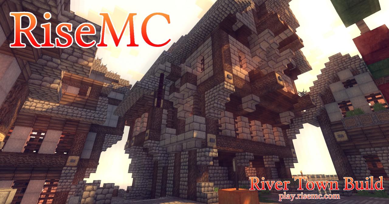 RiseMC River Town Build Minecraft Map