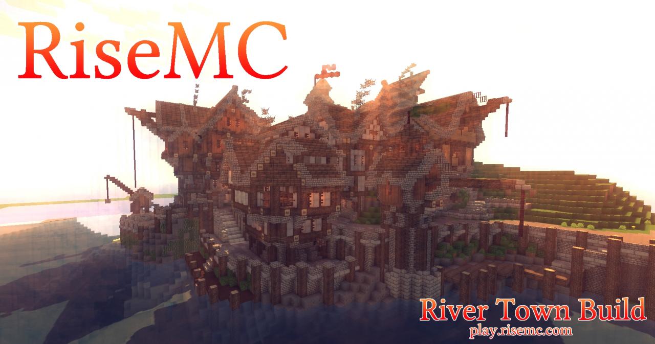 RiseMC River Town Build Minecraft Map