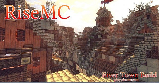 RiseMC River Town Build Minecraft Map