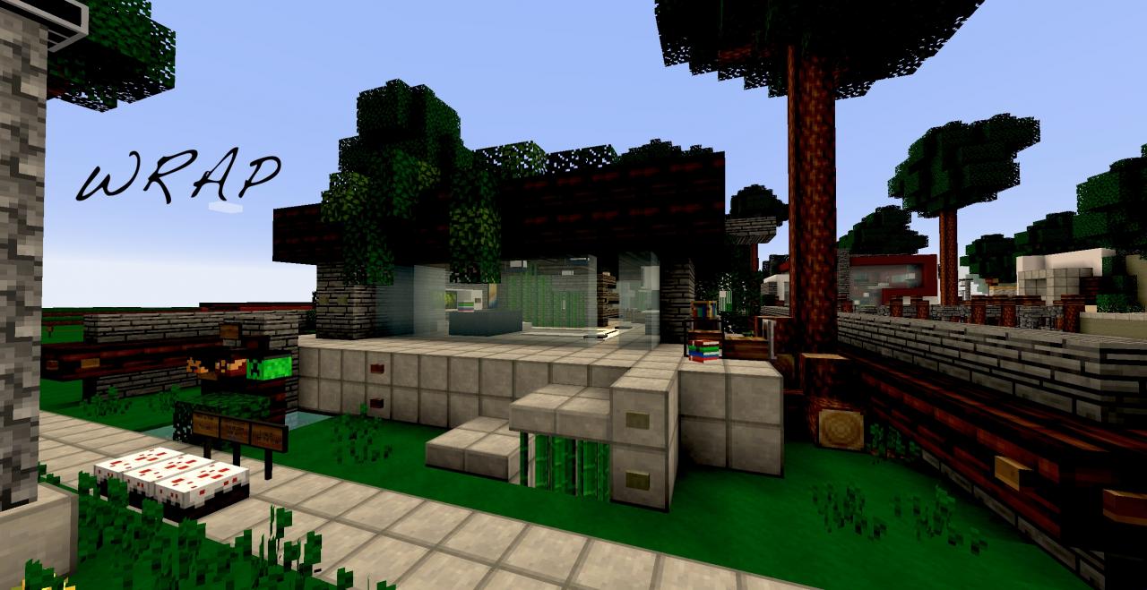 Modern House "Wrap" in WOK Minecraft Map