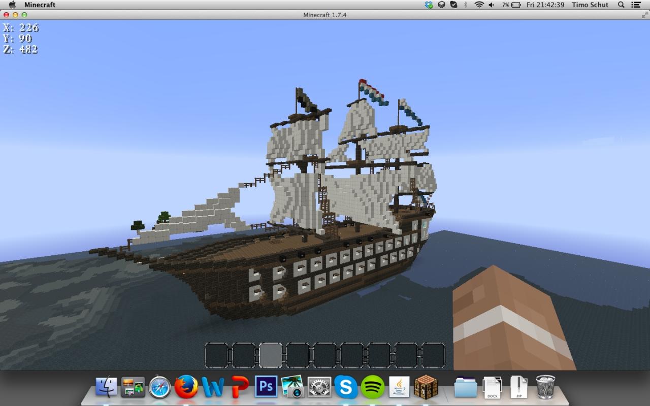 Medieval boat Minecraft Map