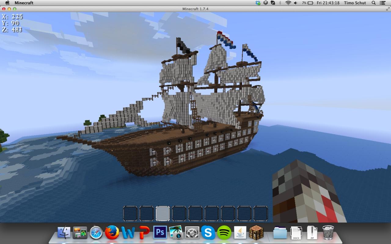 Medieval boat Minecraft Map