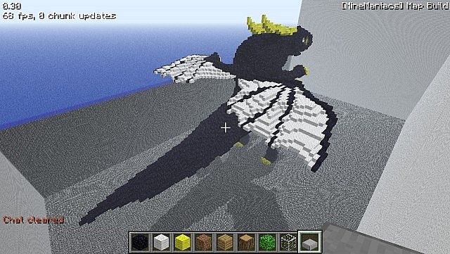 Classic 3D Dragon Pixel Arts Minecraft Map