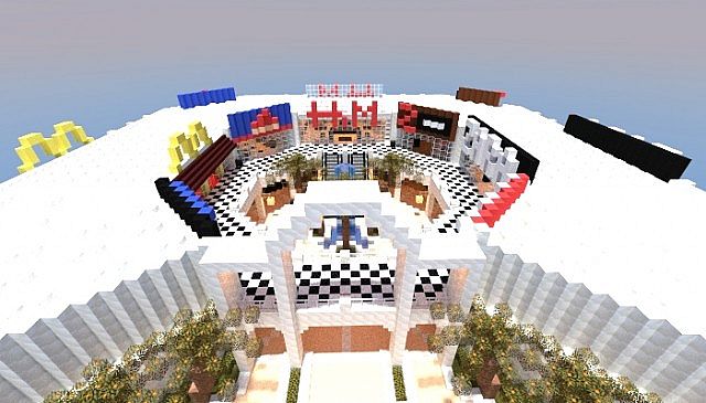 Minecraft shopping center Minecraft Map