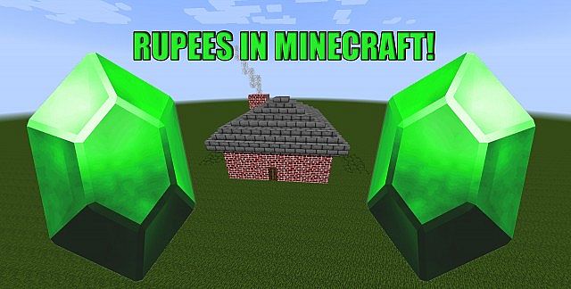 Working Rupee Concept from Legend of Zelda Minecraft Map