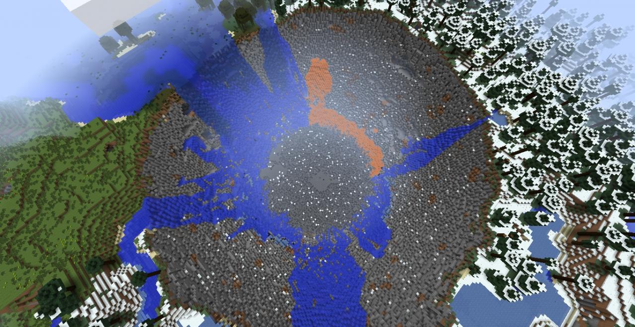 Giant Crater Minecraft Map