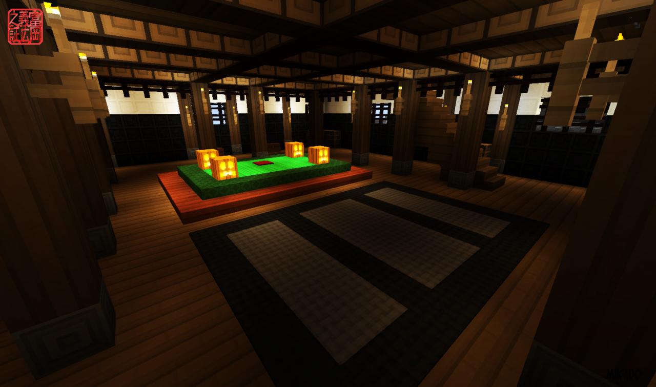 Hatsumoto-Jō, a Japanese castle. Minecraft Map