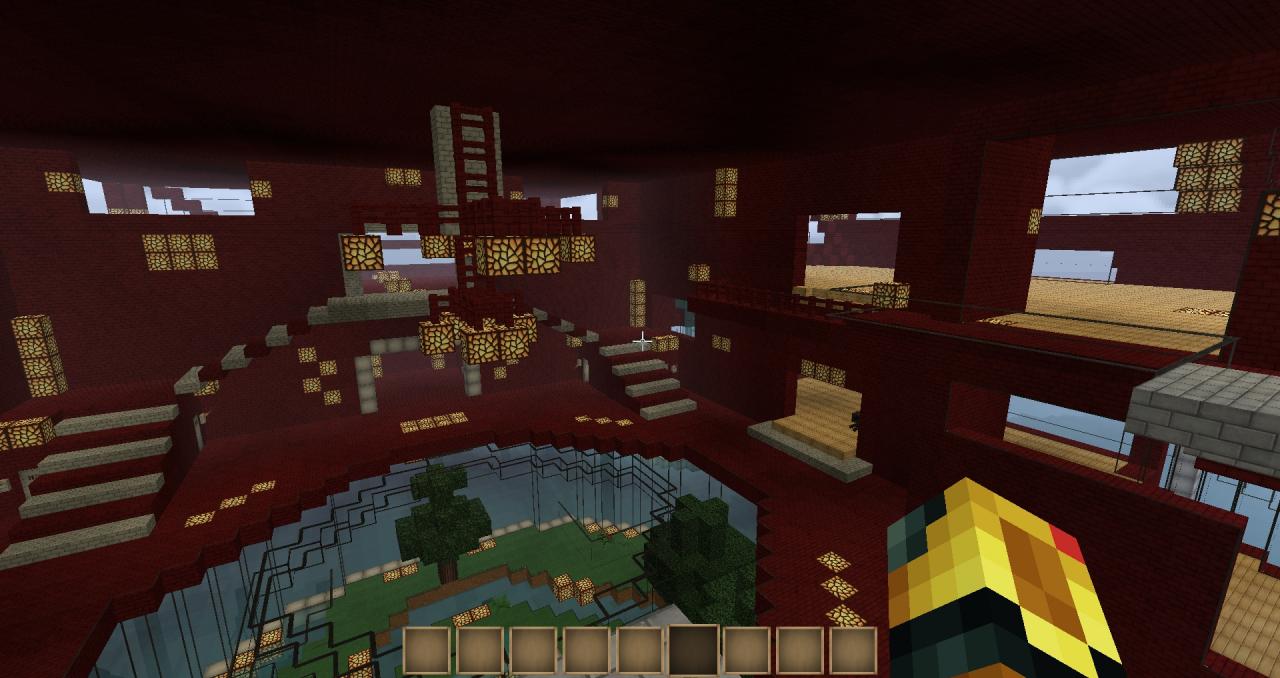 Nether brick Ocean Palace/Resort Minecraft Map