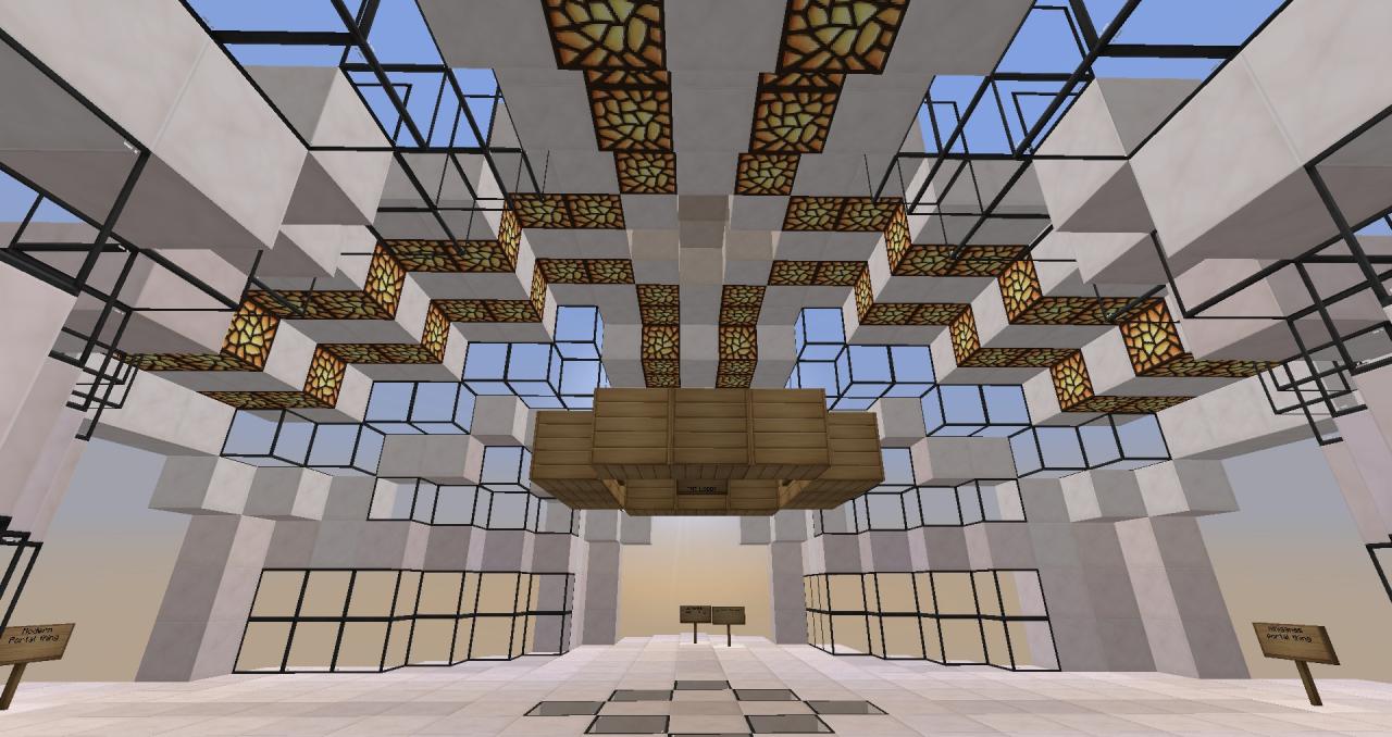 Floating Spawn Hub Minecraft Map