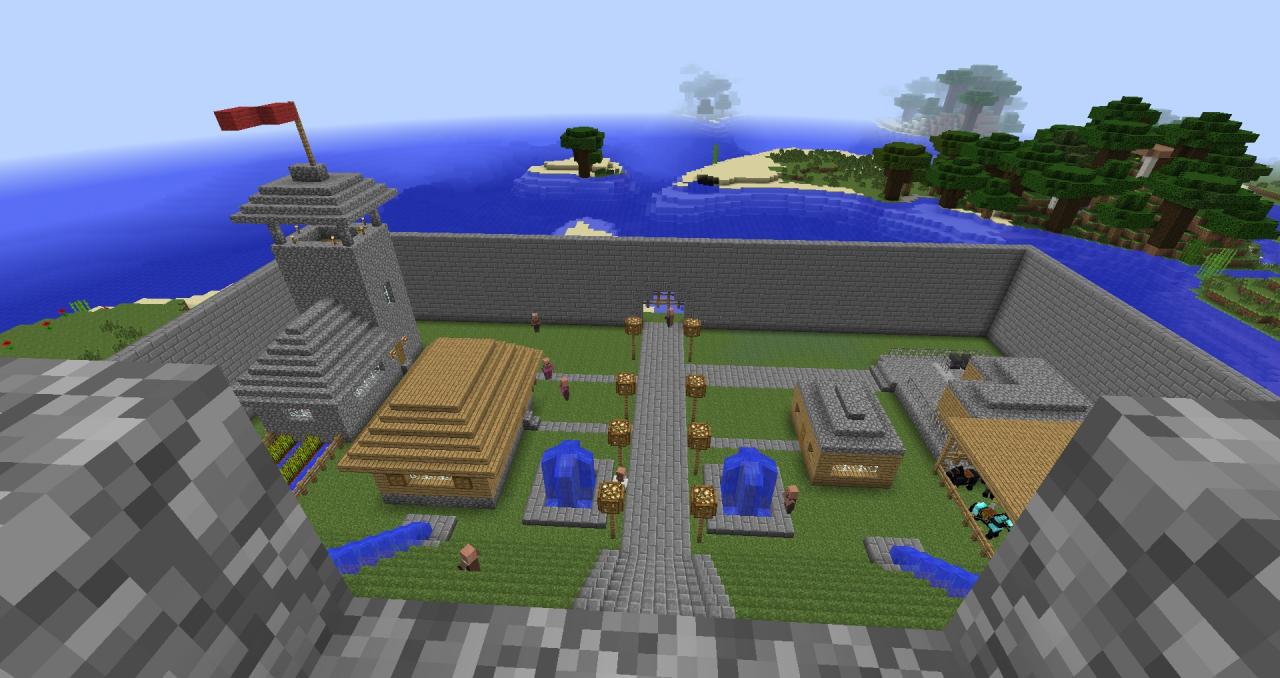 Simple Castle & Kingdom Minecraft Map