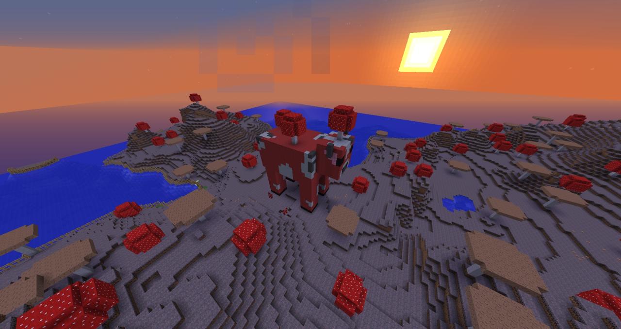 Mooshroom Statue | Statue #1 Minecraft Map