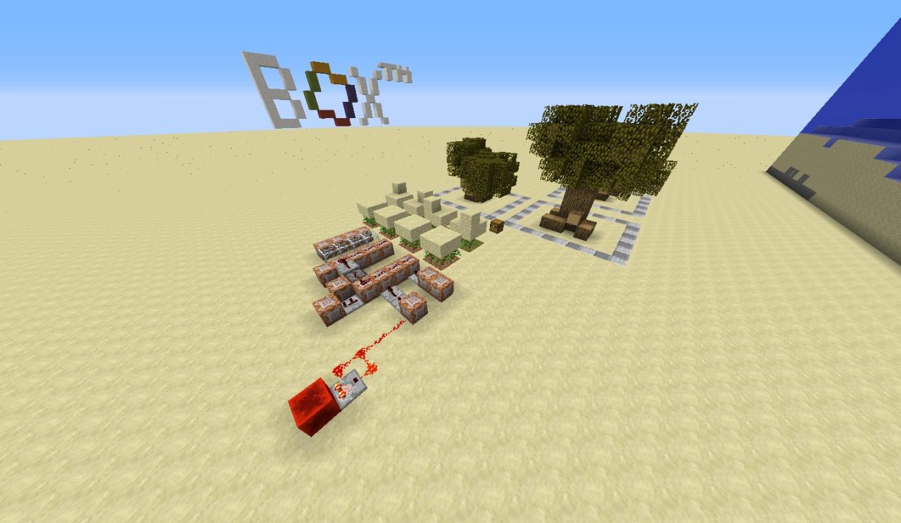 Redstone idea about big trees Minecraft Map