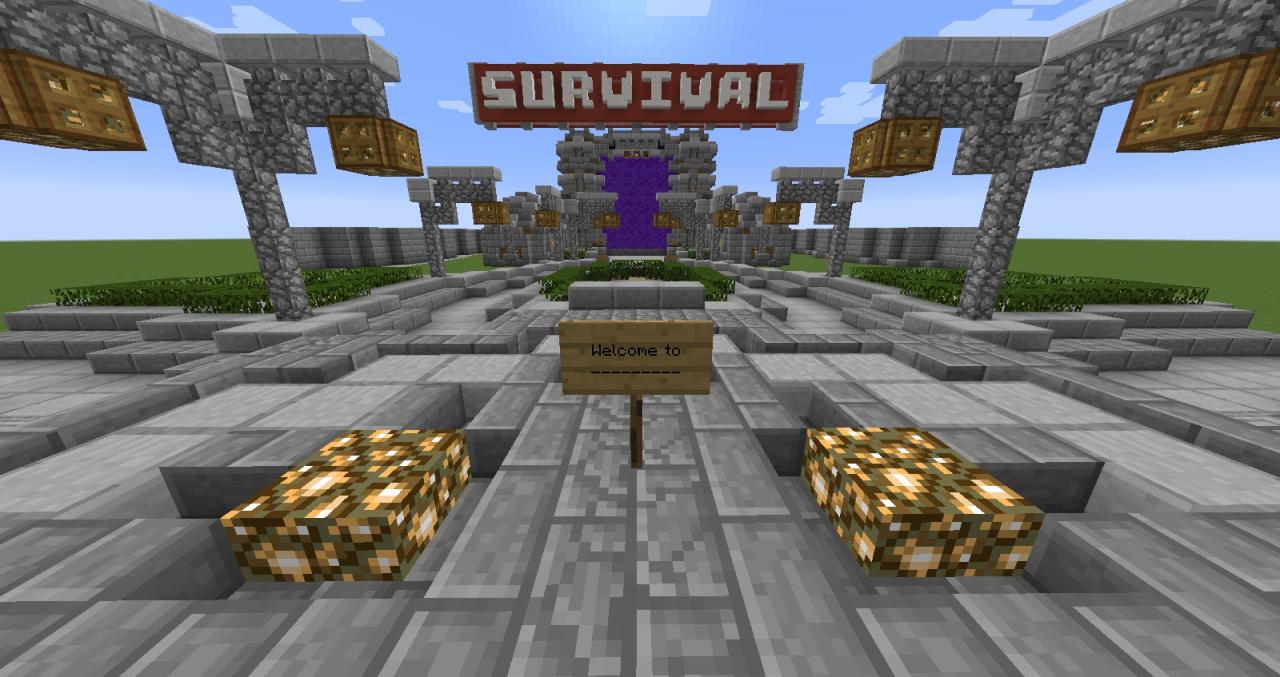 Minecraft Server : Hub (by: 1029384756human) Minecraft Map