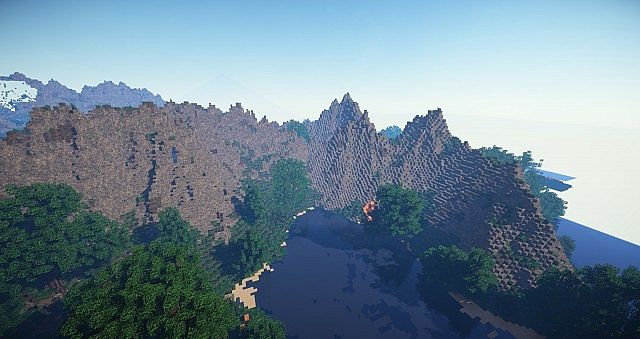 A tropical paradise Minecraft Map