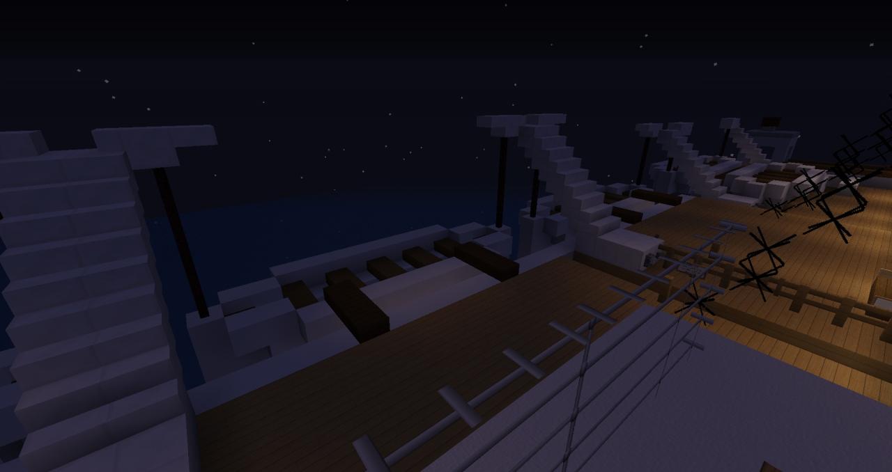 Titanic sinking at 0:15 am OUTDATED Minecraft Map
