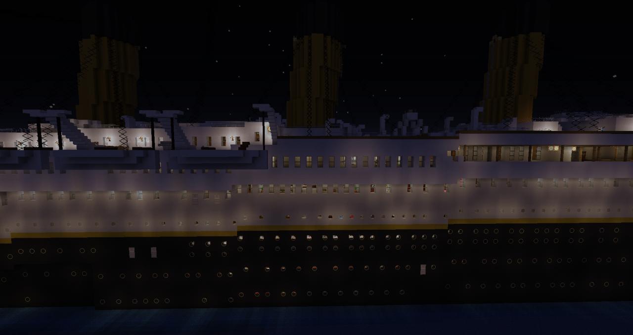 Titanic sinking at 0:15 am OUTDATED Minecraft Map