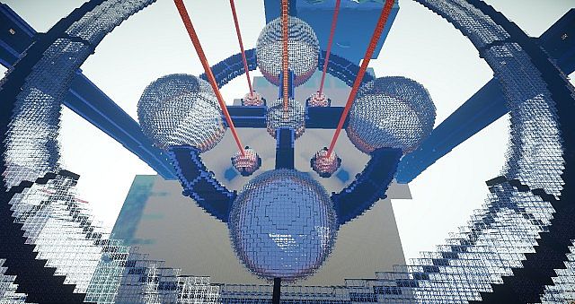 Futuristic Spleef Arena - 4 arenas + Lobby + Viewing Deck Minecraft Map