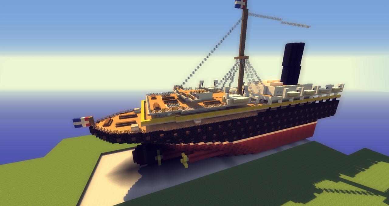 RMS Lusitania (Late livery) Minecraft Map
