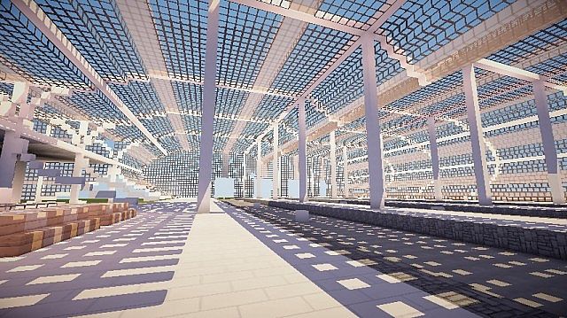 Dons Modern Train Station | Biggest Train Station Ever Minecraft Map