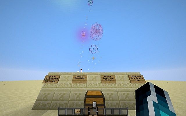 random fireworks Minecraft Map