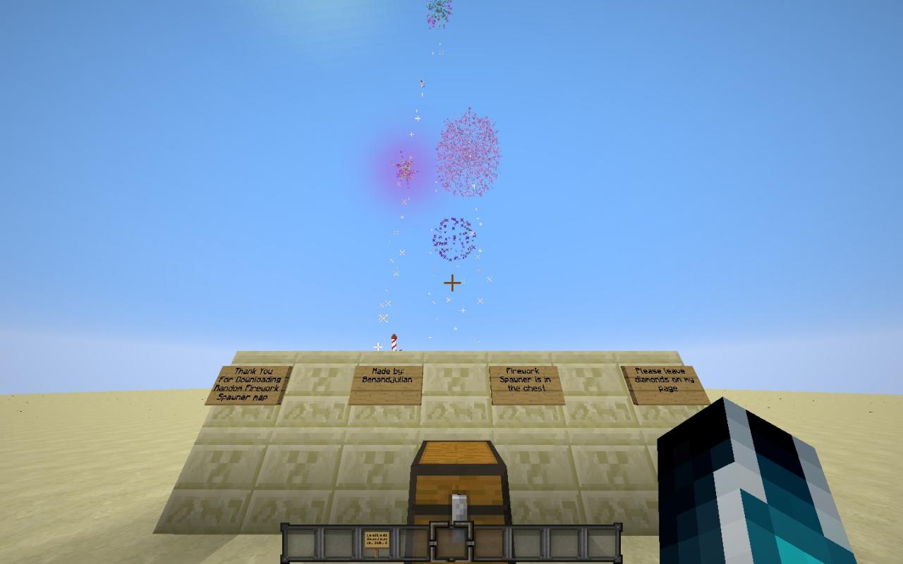 random fireworks Minecraft Map