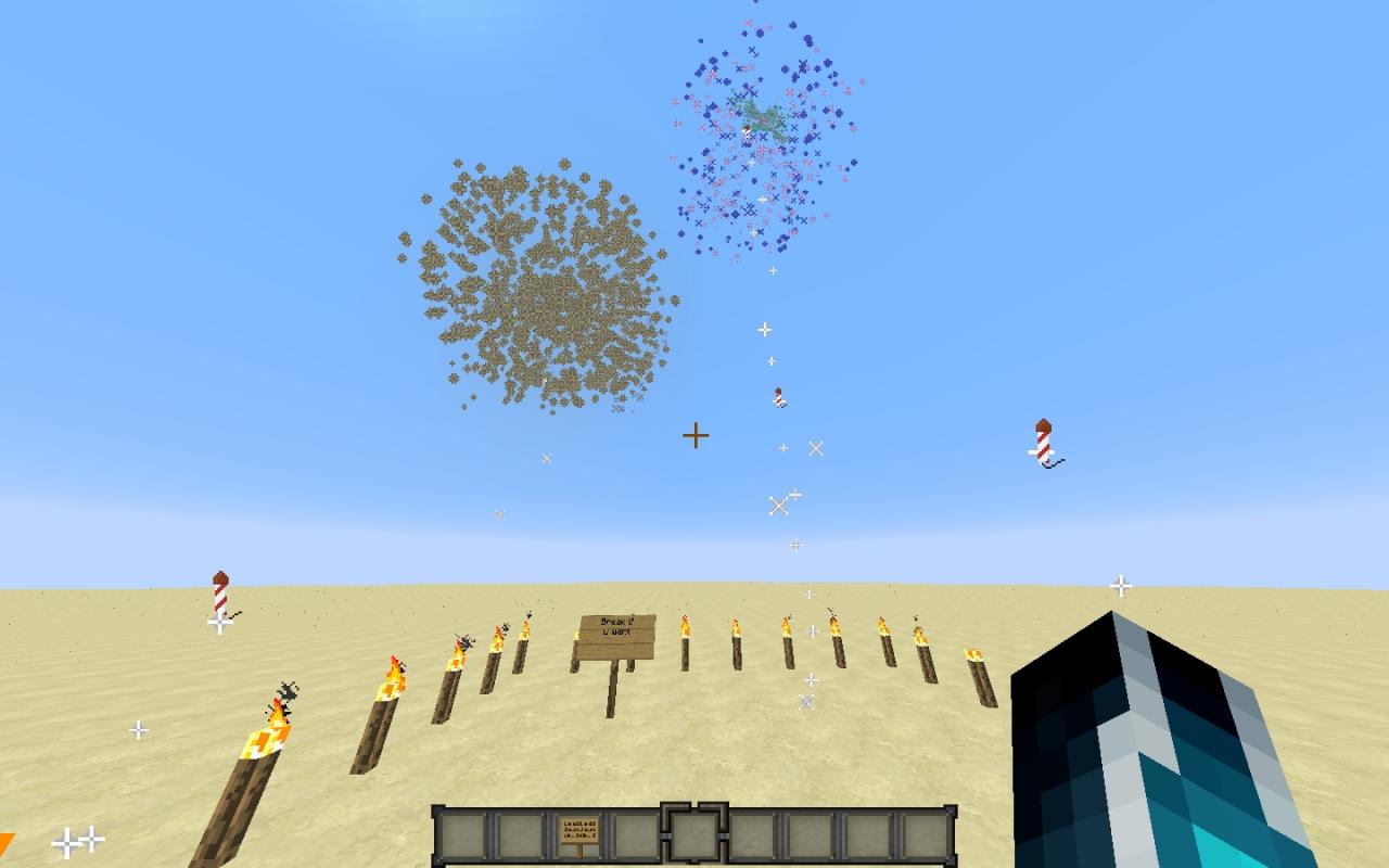 random fireworks Minecraft Map