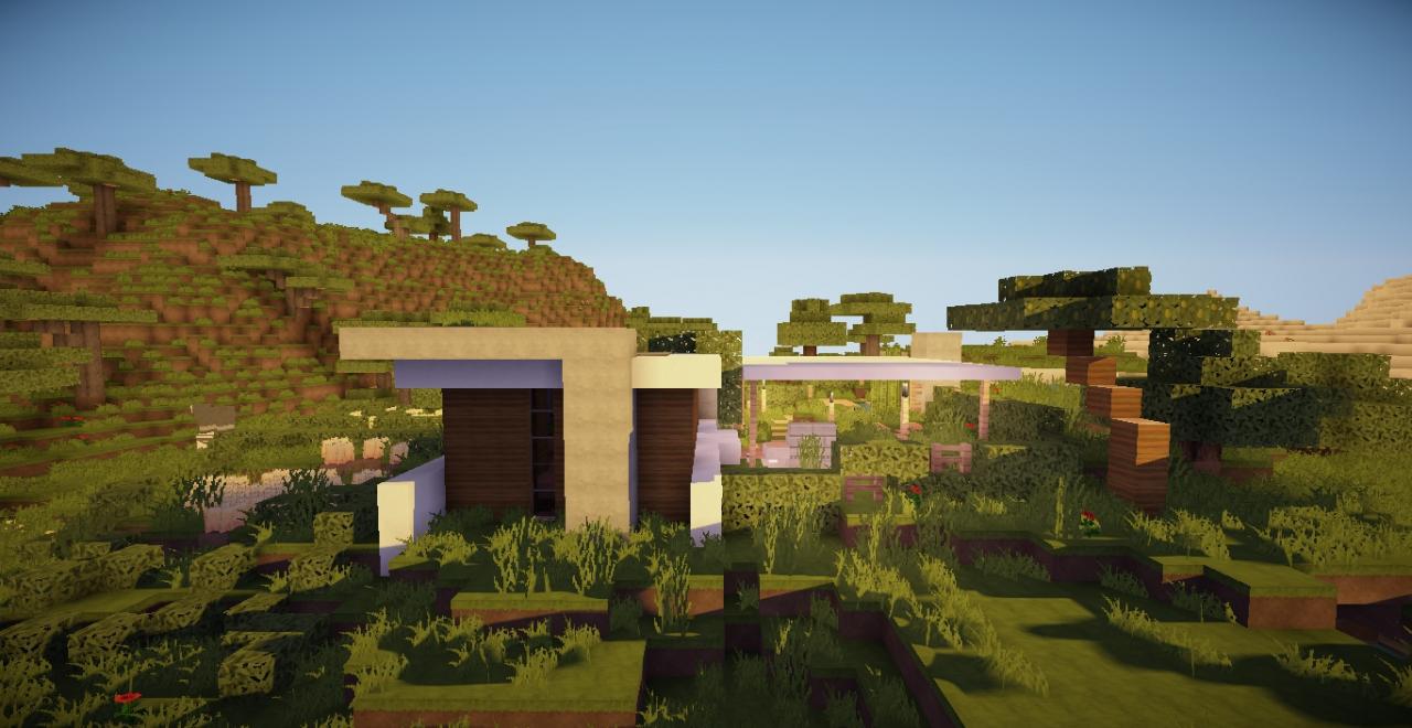 Natura | An organic modern home Minecraft Map