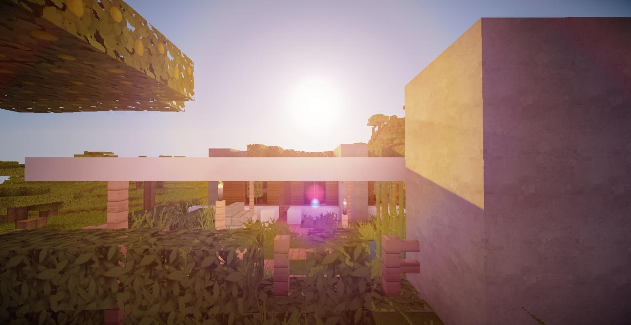 Natura | An organic modern home Minecraft Map