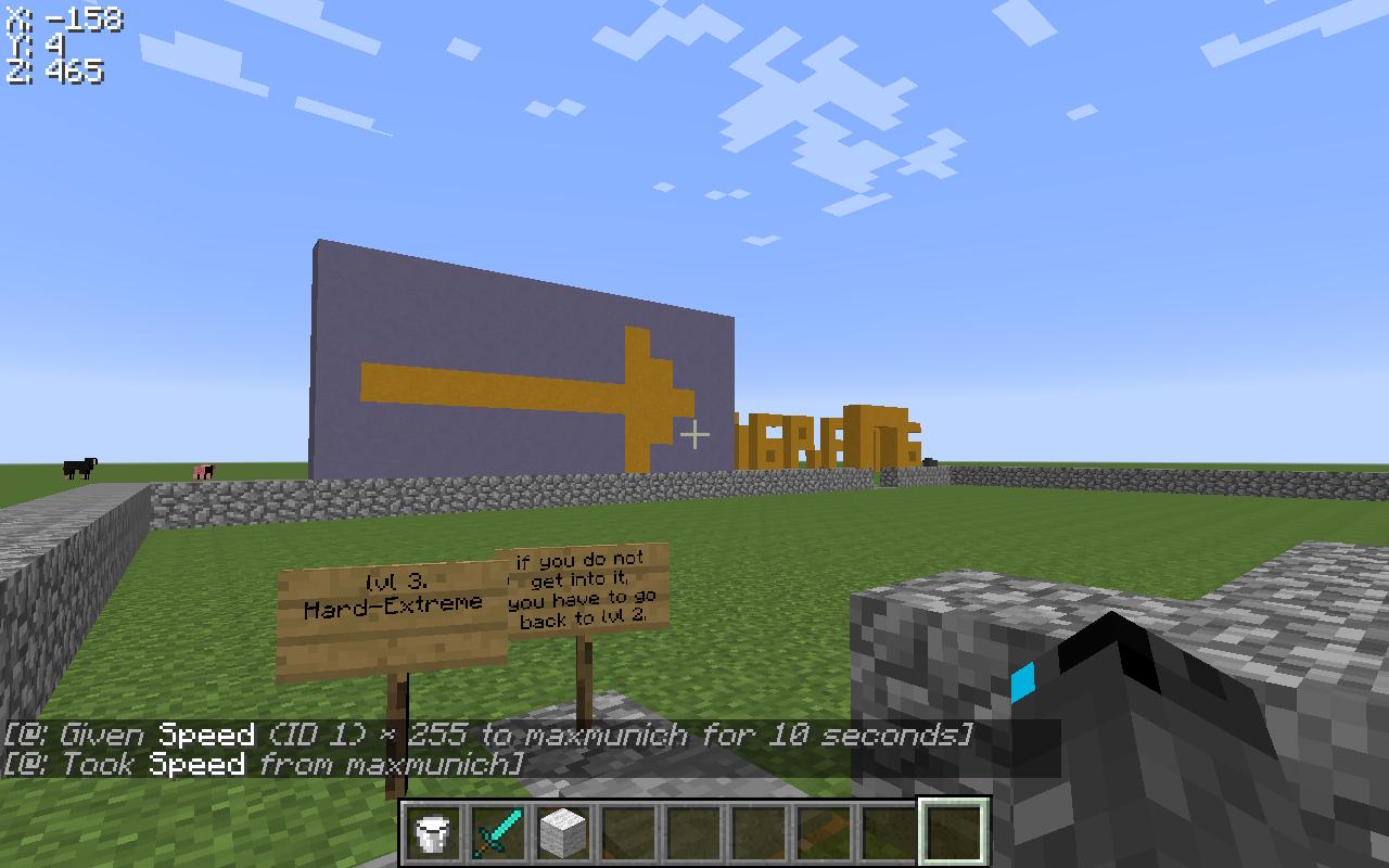 The hole challenge. Minecraft Map