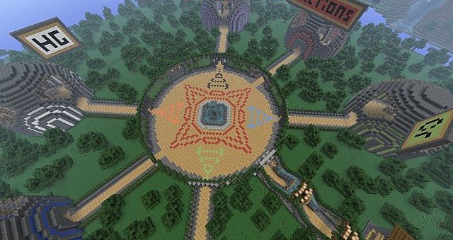 Basic Server Hub Minecraft Map
