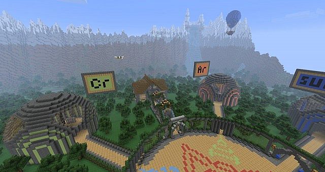Basic Server Hub Minecraft Map