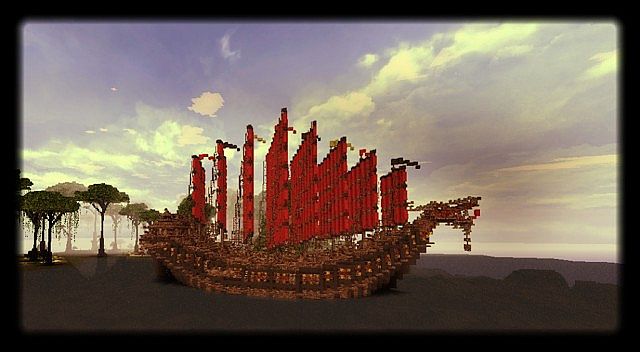 Ships of the East -- Mediterranean, Chinese, & Japanese Ships Minecraft Map
