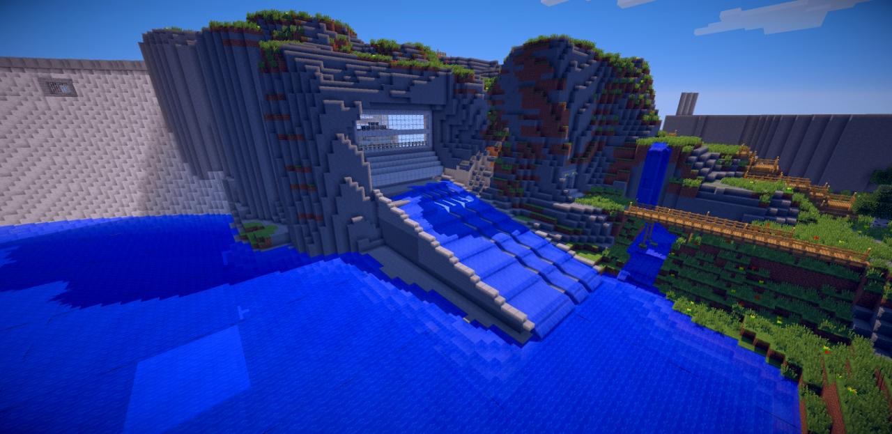 Dam with a lot of features Minecraft Map
