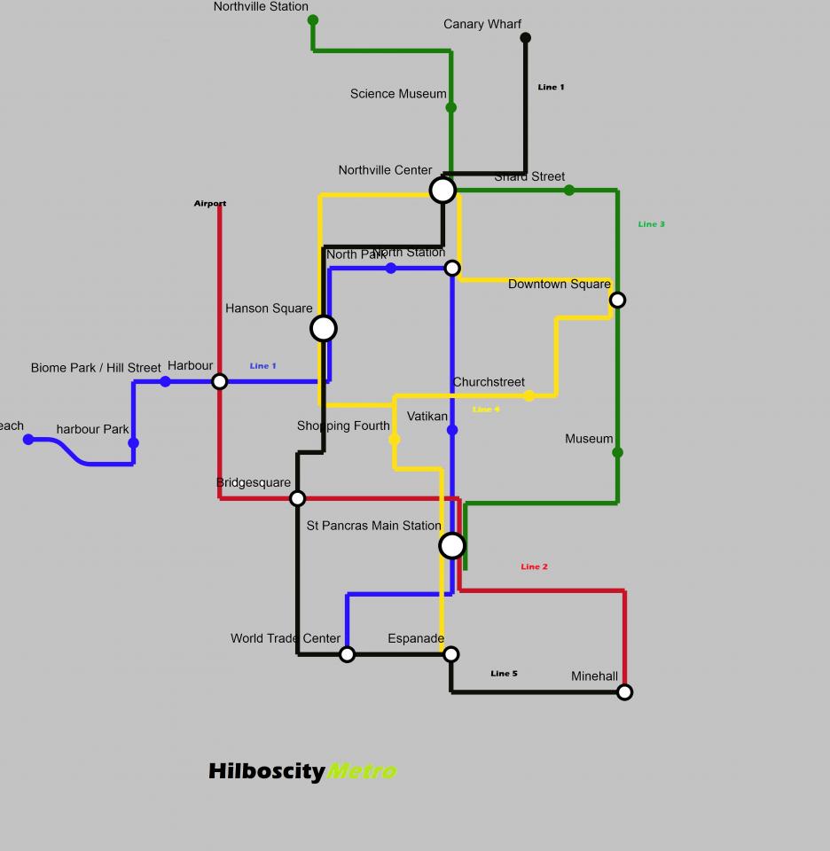 Hilboscity metro Minecraft Map