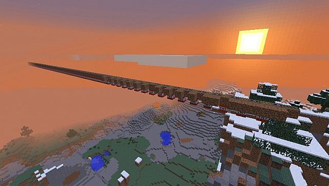 My First Minecart TNT Run Minecraft Map