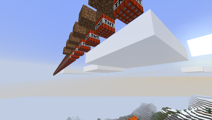 My First Minecart TNT Run Minecraft Map