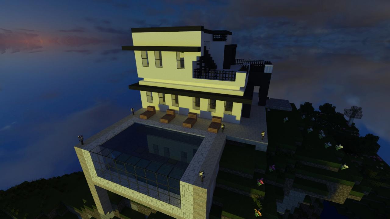 Gulerod4-{Modern Cliff House} Minecraft Map