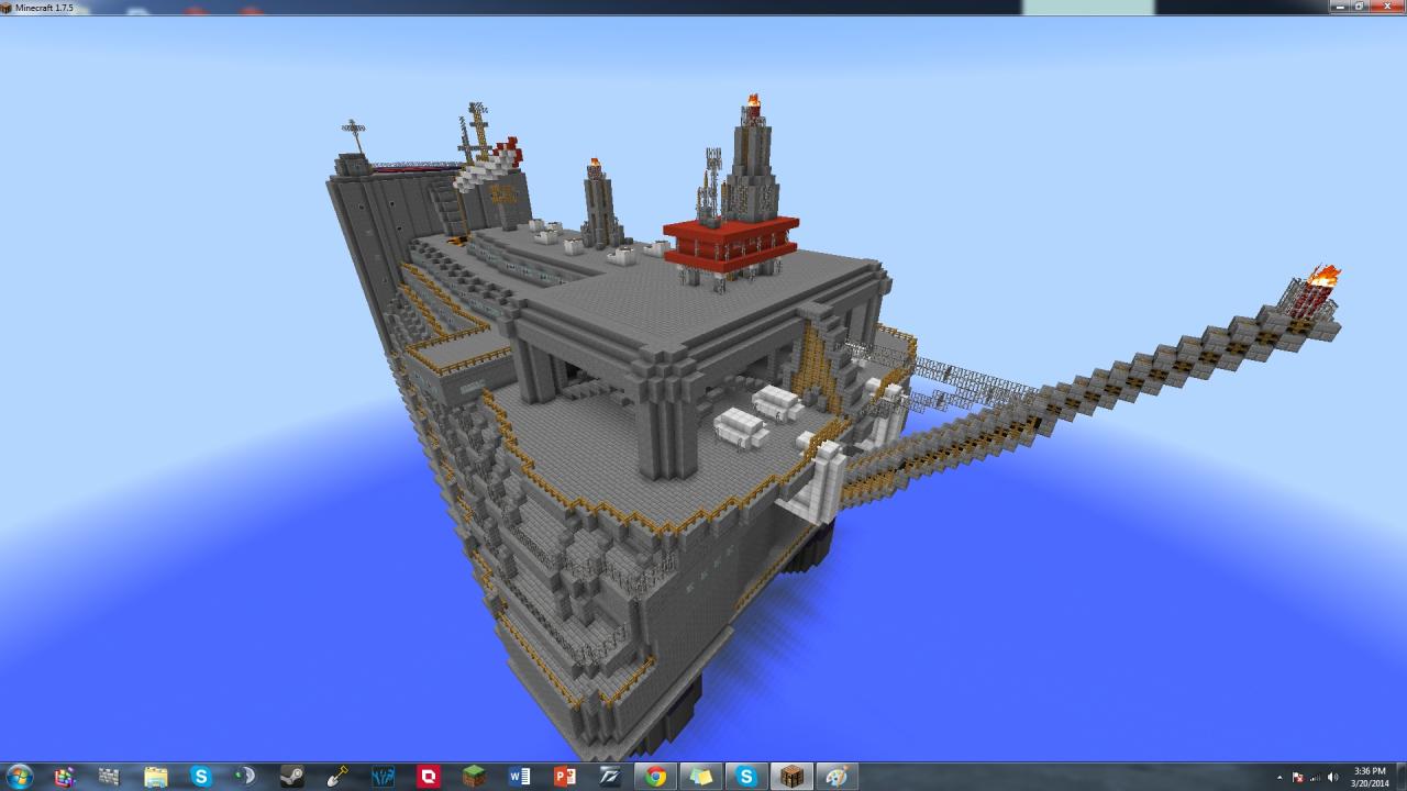 Oil Rig for possible Zambie Survival server Minecraft Map