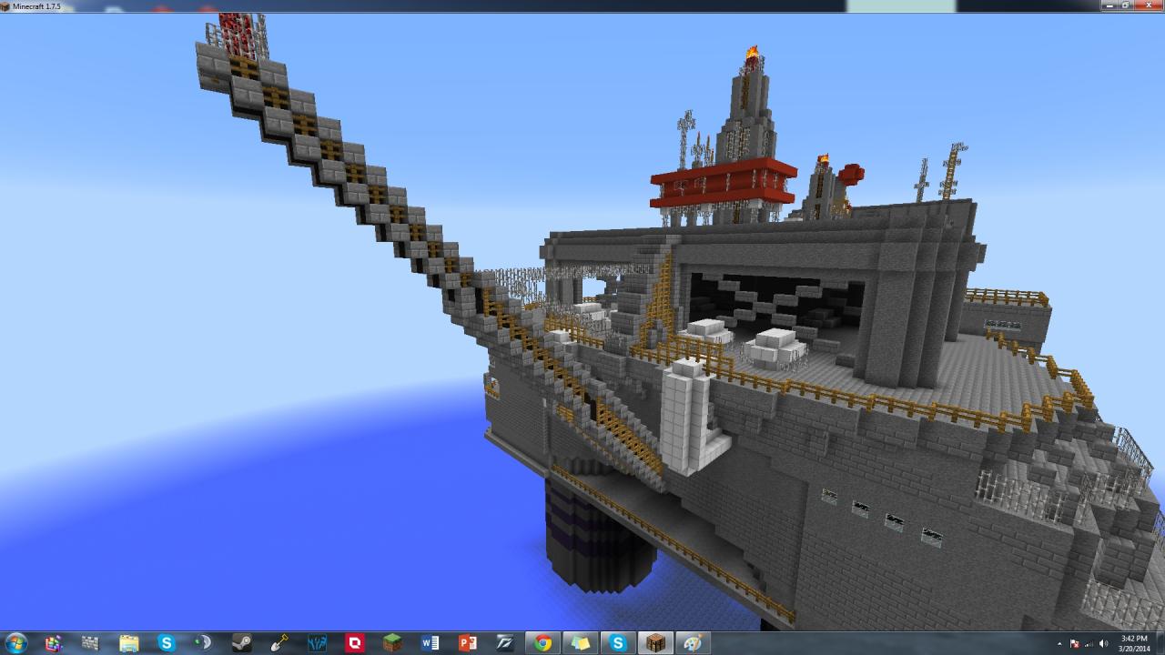 Oil Rig for possible Zambie Survival server Minecraft Map