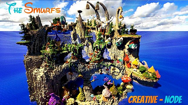 The Smurfs - [Creative-Node Contest Entry] By Pilsbaas Minecraft Map