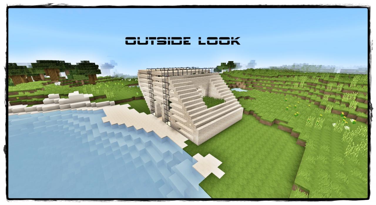 Shady | Modern Beach House Minecraft Map