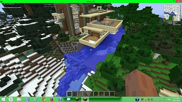 Waterfall House Minecraft Map