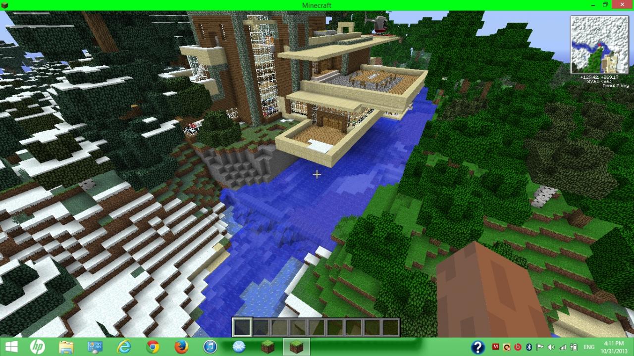 Waterfall House Minecraft Map